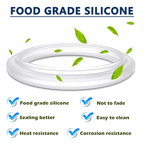 NEOUZA 51mm Brewing Group Head Silicone Gasket 2Pcs Compatible with Delonghi Dedica EC680/EC685/820/850/860 Smeg ECF01