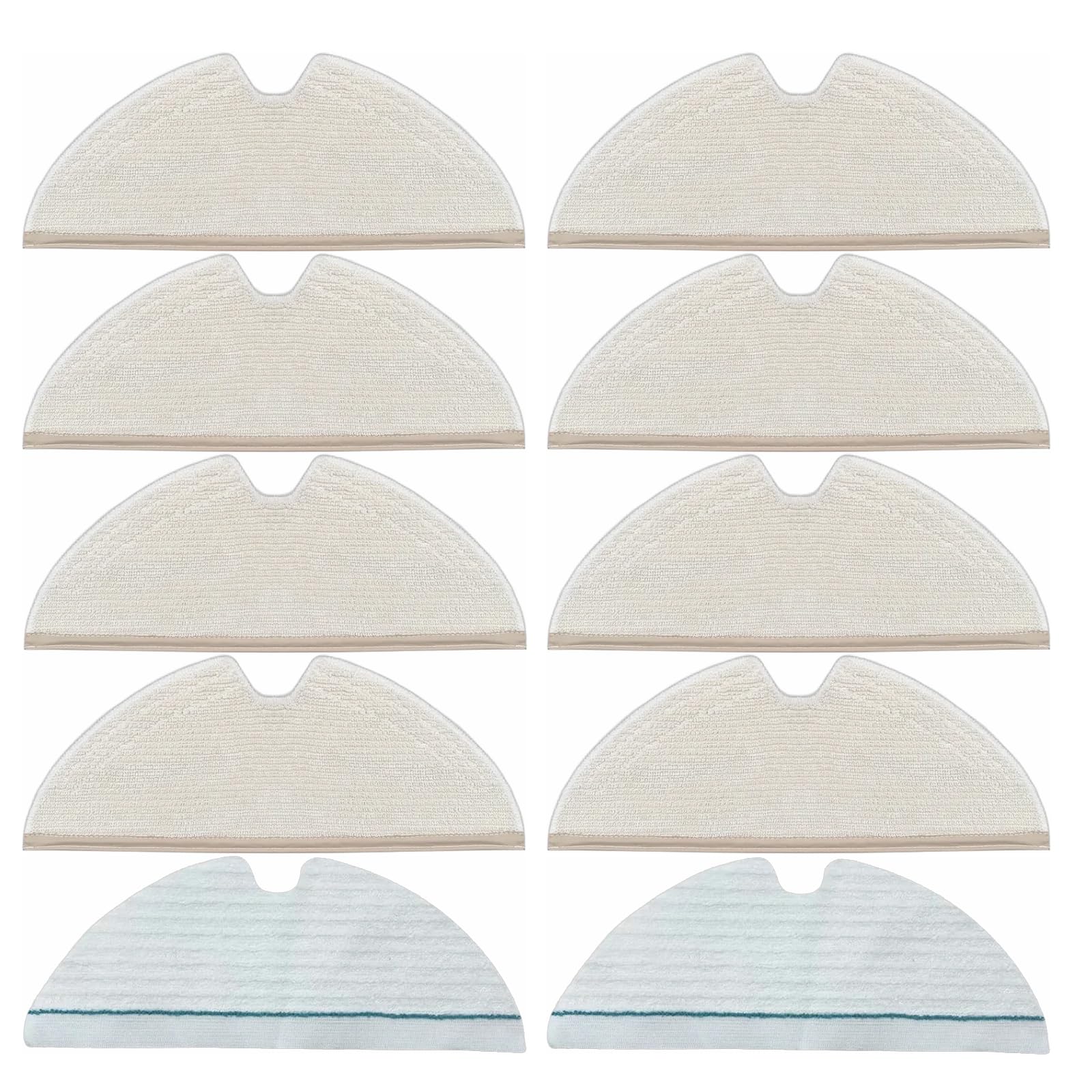 Frexusuent Mop Pad Replacement for Roborock Q5 Pro/Q5 Pro+/Q5/Q7/Q7 Max/S5/S5 MAX/S6/S6 MAXV/S6 Pure/E-Series Robot Vacuum Cleaner, Reusable Microfiber and Disposable Mop Pad