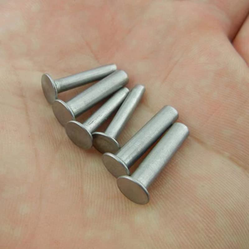 TorSor 9 Sets Kitchen Knife Handle Screw Fixing Rivet Nuts Chef Knives Cutter Wooden Grip Screws Fastener Fixer Clip Nail Replacement Repair Stainless Steel Rivets Anti-Corrosion DIY Tools Accessories