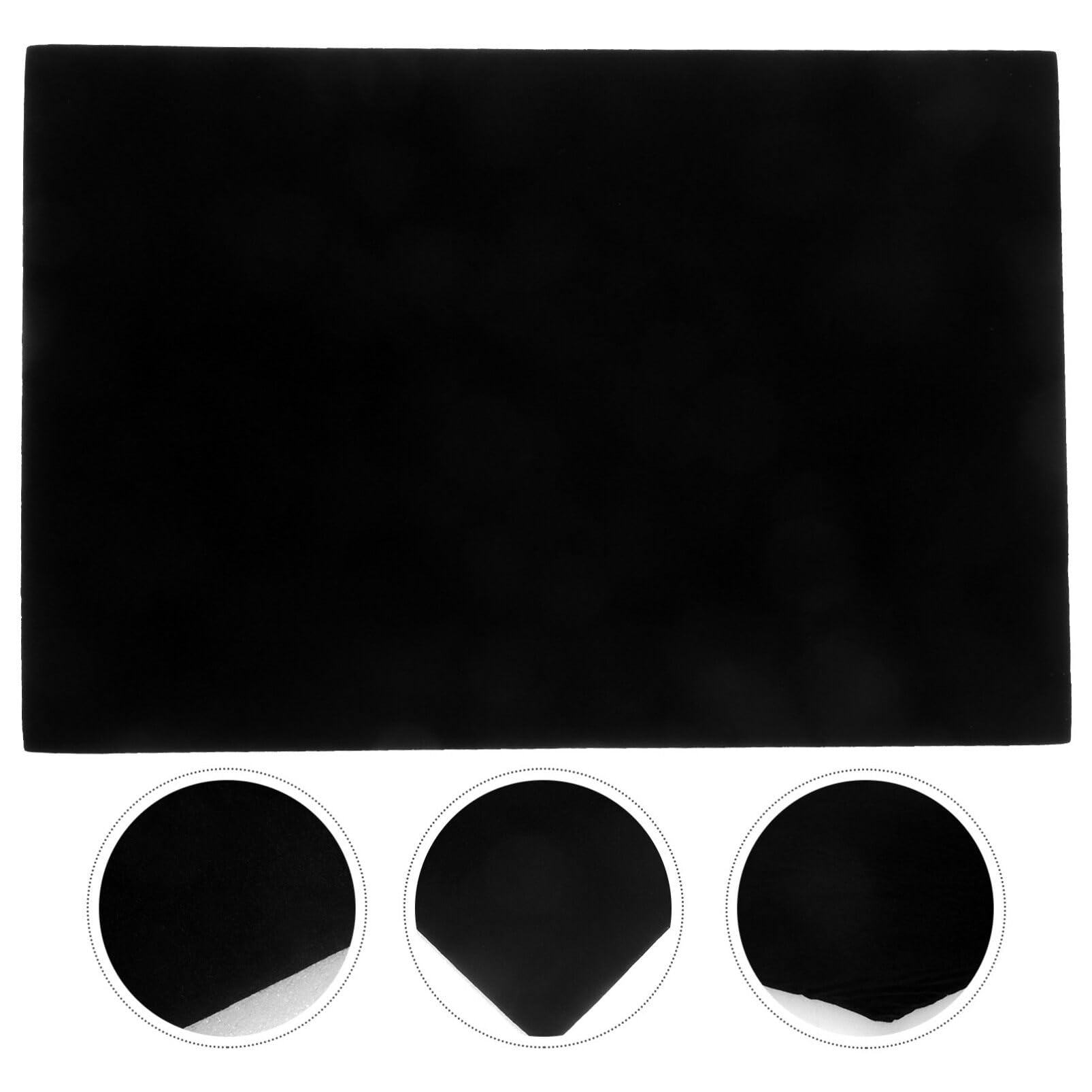 COHEALI Foam Jewelry Inserts Black Velvet Ring Organizer Jewelry Inserts Holder Earring Display Pad for Retail Showcase Box