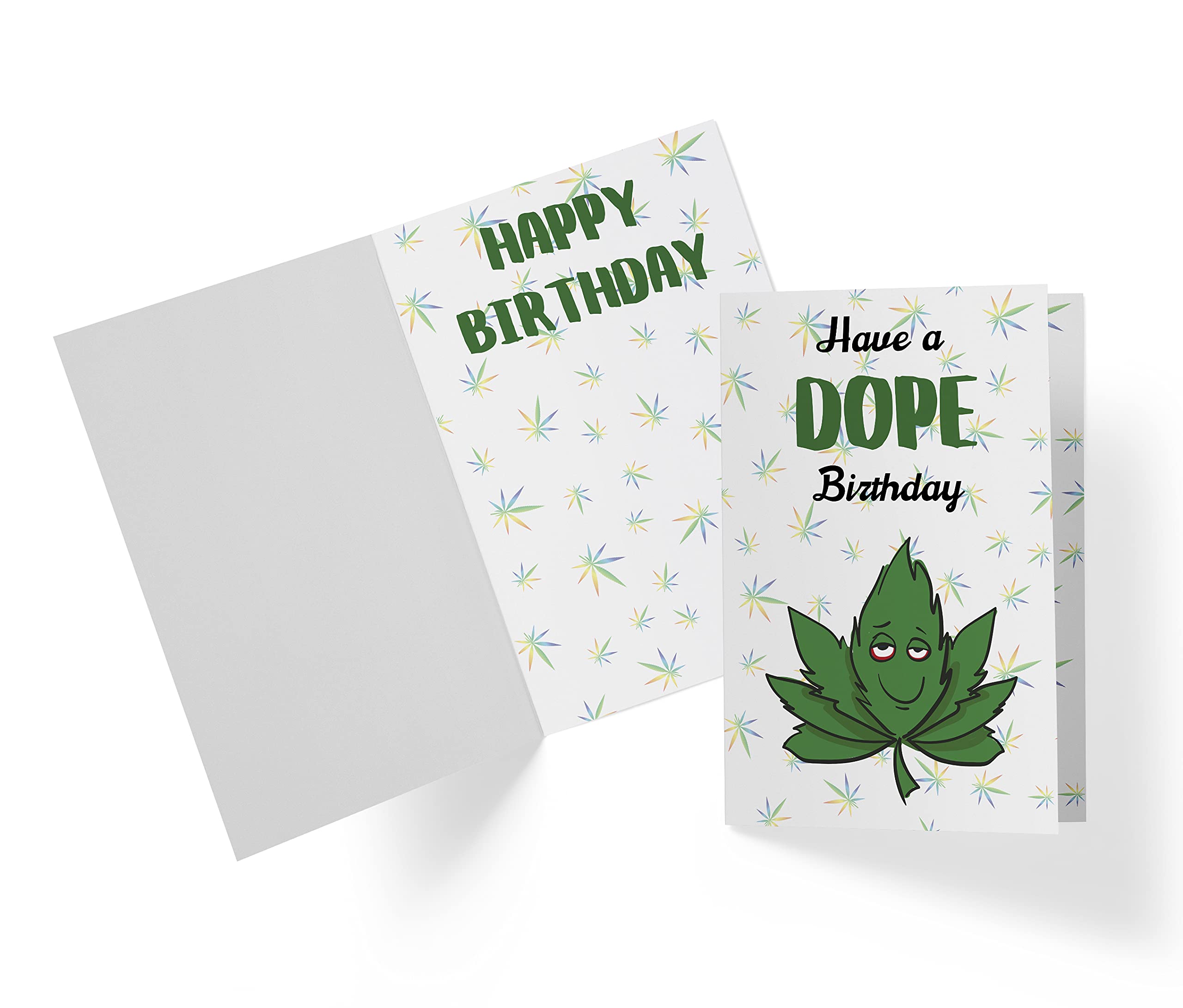 Karto Funny Marijuana Birthday Card for Men and Women - 5.5 x 8.5 Inches - Envelope Included