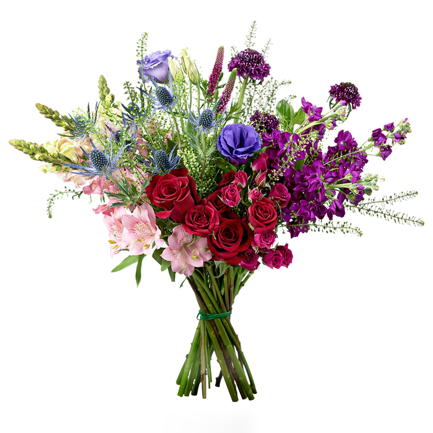 Country Living Floral Collection Premium Red and Pink Rose Mixed Fresh Flowers Delivery, Extra Large Bouquet