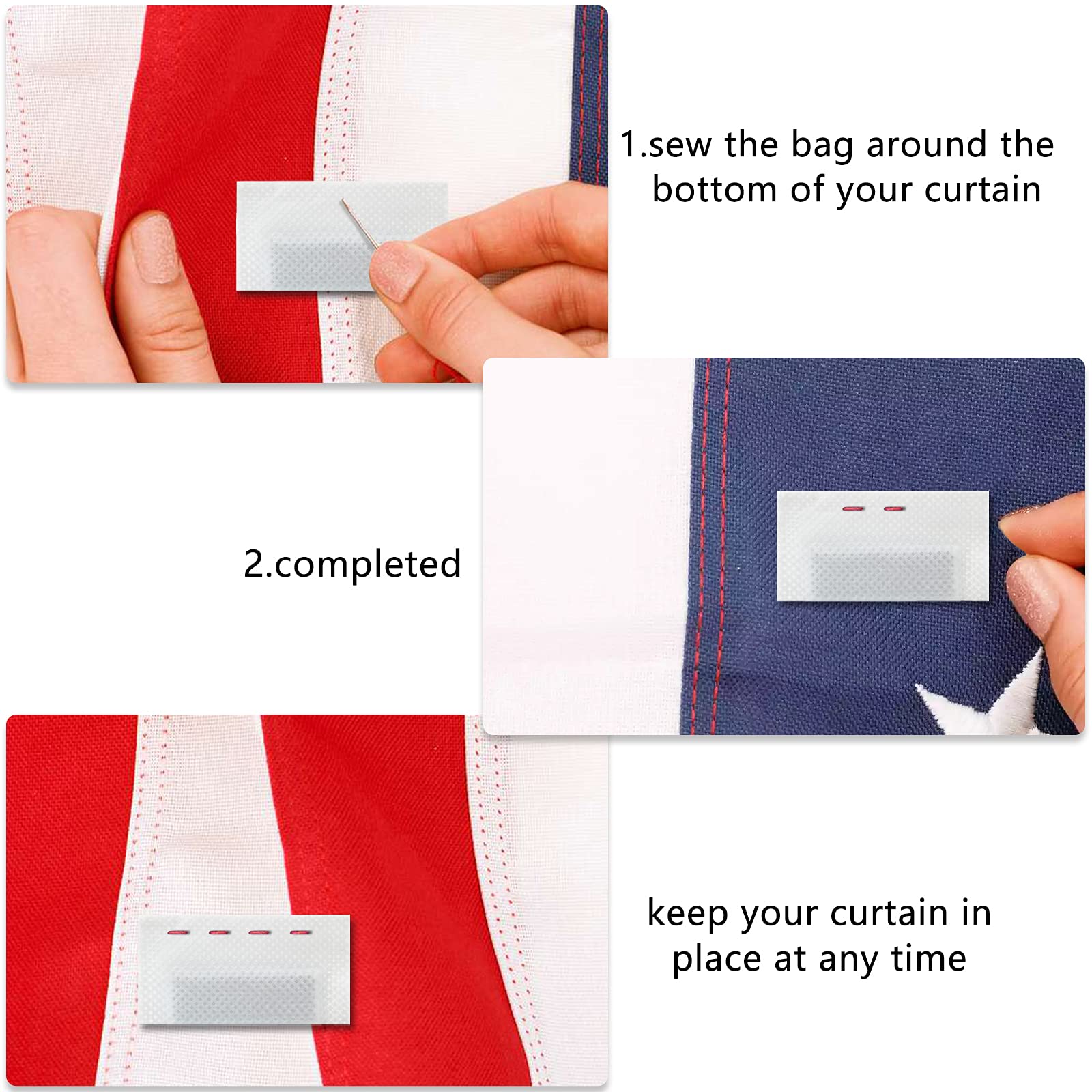 Hitefu 20PCS Covered Drapery Weights, Curtain Weights Bottom, Iron Drapery Weights Window Fabric Curtain Pendant Weights Accessories for Home Room Hotel Curtains Tablecloth Flags (17g Each)