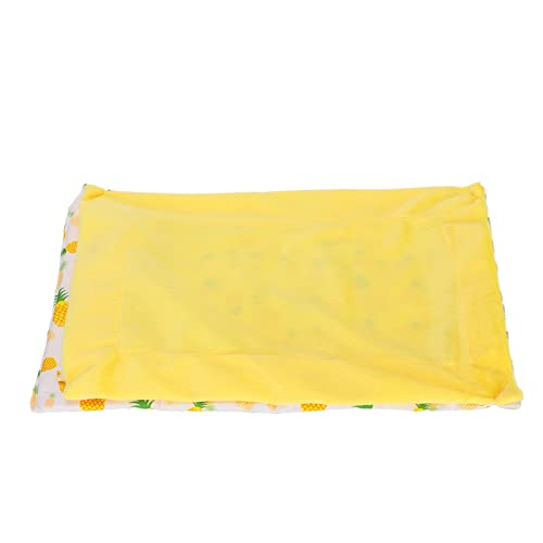 Evonecy A Warm and Snuggly Reptile with Bearded Dragon Bedding. A Soft Sleeping Bag for a Gecko Pineapple + Yellow Quilt