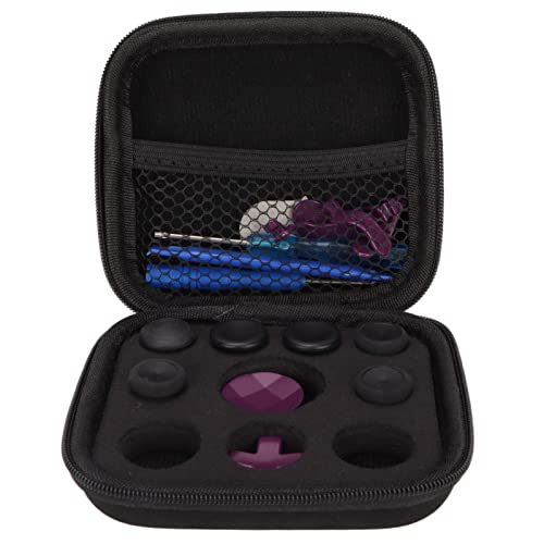 Controller Accessory Kit, Stainless Steel Gaming Accessory Replacement Parts Multifunction 13 in 1 Removable for Purple for Game Controller