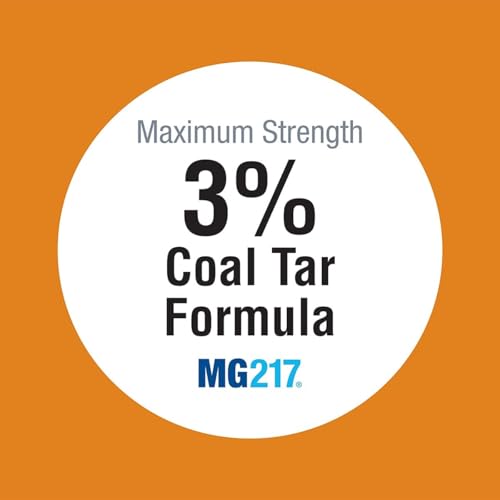 MG217 Dandruff 3% Coal Tar Dandruff Shampoo, Controls Flaking & Relieves Itchy Scalp - 8 oz Tube