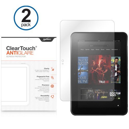 BoxWave Screen Protector Compatible with Kindle Fire HD 8.9 (2nd Gen 2012) - ClearTouch Anti-Glare (2-Pack), Anti-Fingerprint Matte Film Skin