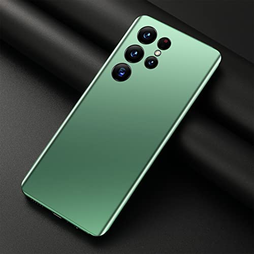 PUSOKEI S22 Ultra Smartphone, Unlocked Android Cell Phone, with 6.4in HD Screen, 4G Mobile Phone, Dual Sim, 6800mAh, Fingerprint Lock, Face ID, BT, FM, WiFi(Green)