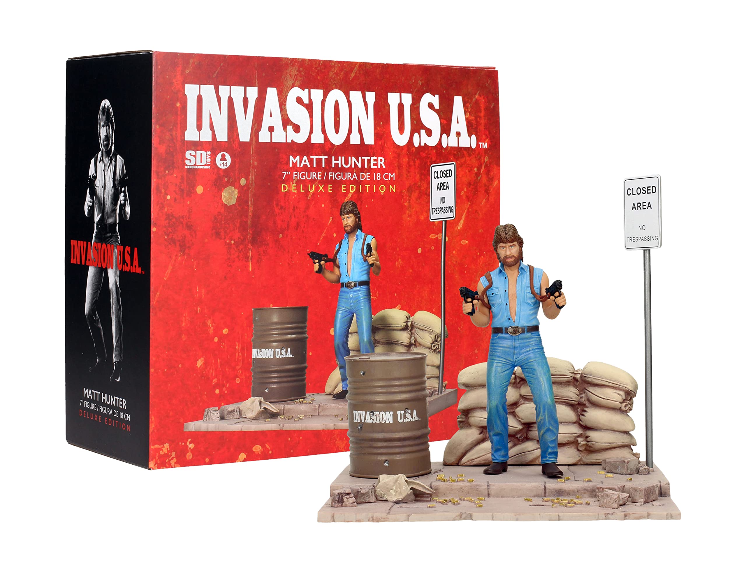 SD Toys Movie Icons: Invasion USA Matt Hunter Figure with Diorama
