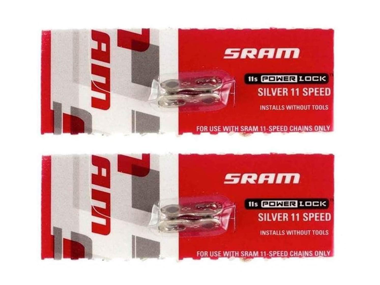 SRAM PowerLock Chain Connector 11-Speed Chain Link w Decal - Available in 2-Pack and 4-Pack (2)