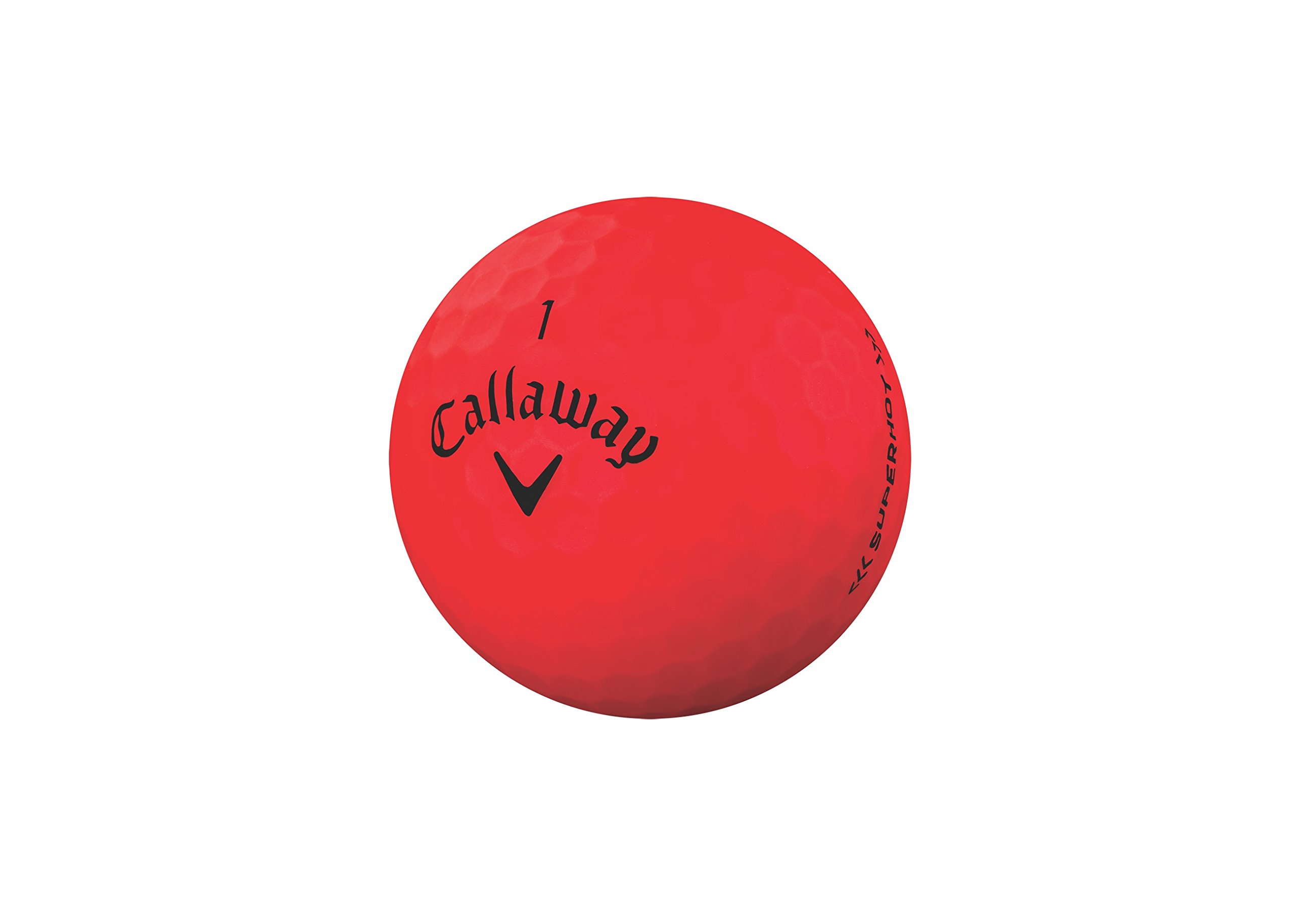 Callaway Golf Superhot Bold Matte Golf Balls Prior Generation (Red), 15 balls total