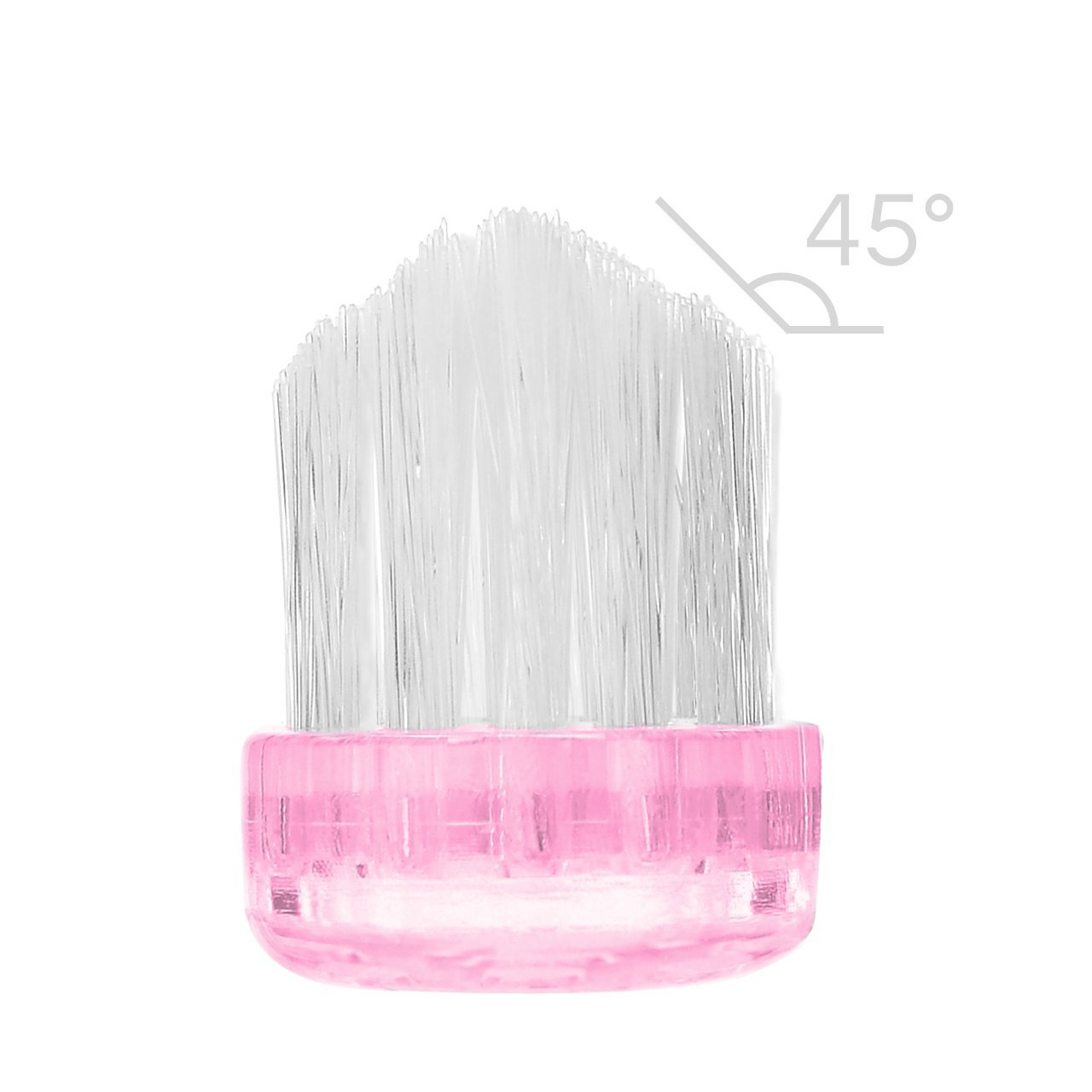 Supersmile New Generation Toothbrush w/ Patented 45° Soft Nylon Bristles - Whitening Tooth Brush w/ Ergonomic Handle Guarantees ADA Recommended Brushing Angle for Adults & Children (Pink)