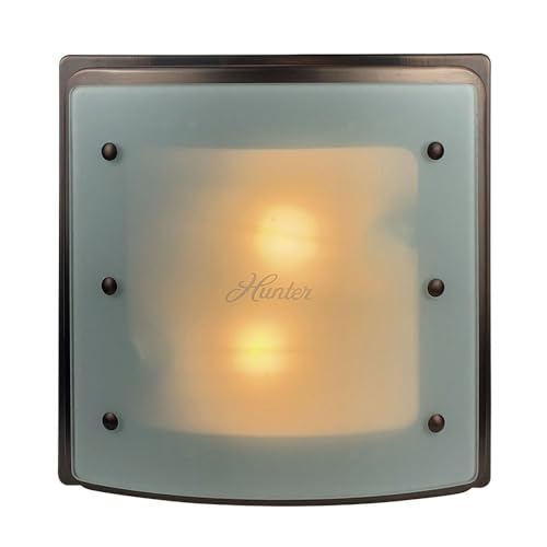 Hunter Ellipse 100 CFM Ceiling Exhaust Bath Fan with Light and Night Light - Imperial Bronze