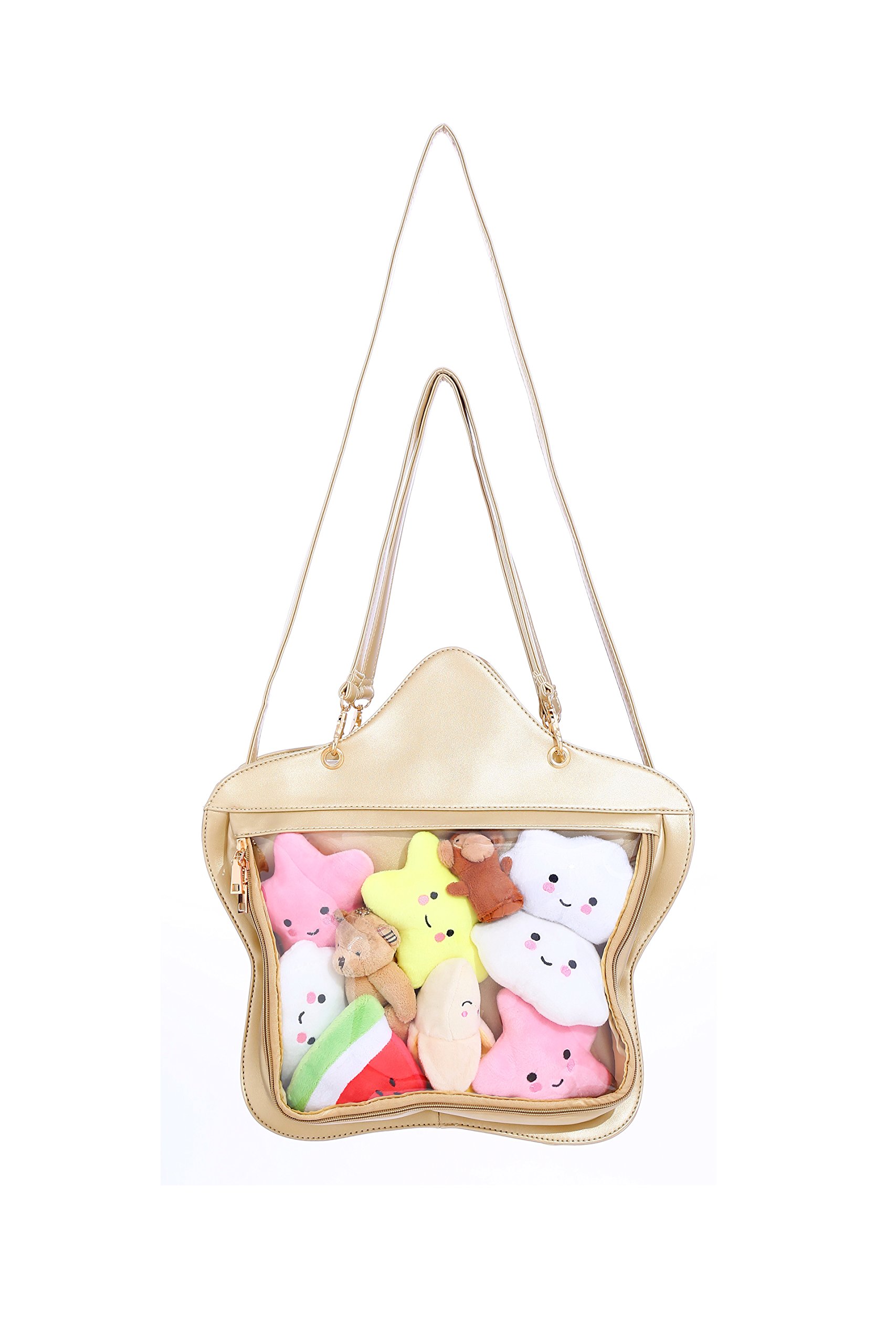 Ita Bag Heart Purse Kawaii Backpack Ita Bag Crossbody Clear Bag Star Crossbody Bags Ita Heart Bag Kawaii Wallet Lolita Bag Kawaii Bag Transparent Backpacks Cute Bag Japanese School Bag Anime Bag