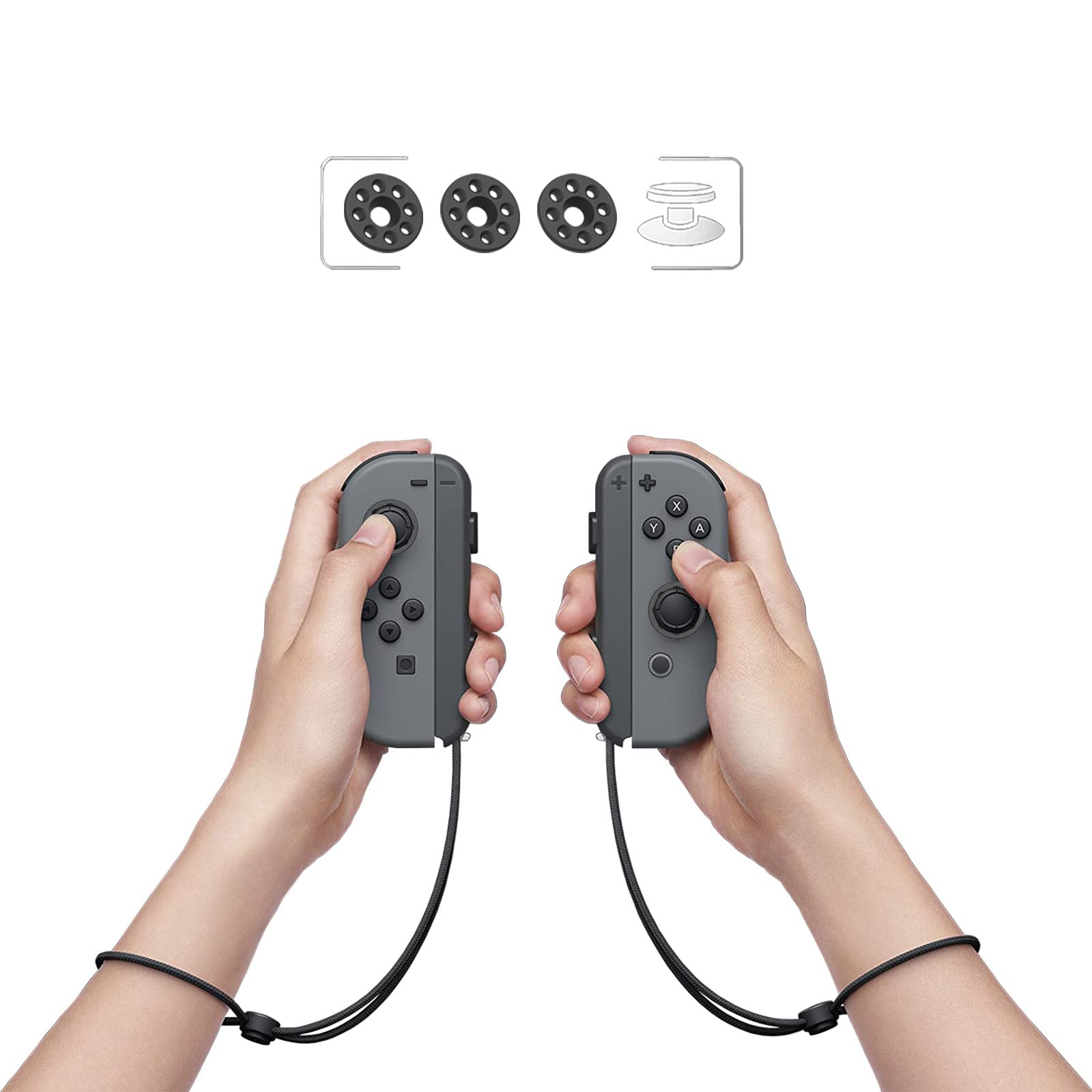Controller Rings Compatible with Switch Joy-Con /Razer Kishi, Kishi V2, Junglecat/ASUS USB ROG Kunai 3 Gamepad Motion Controller Aim Assist Ring Thumbstick Joystick Precision Rings Game Controller Accessories