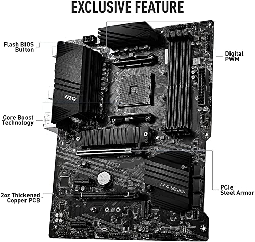INLAND Performance 2TB NVMe PCIe Gen 4.0 M.2 2280 SSD + AMD Ryzen 5 5600X Desktop Processor 6-core Unlocked Bundle with MSI B550-A PRO AM4 DDR4 ATX Motherboard