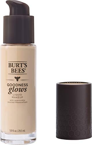 Burt's Bees Goodness Glows Liquid Makeup, Porcelain - 1.0 Ounce
