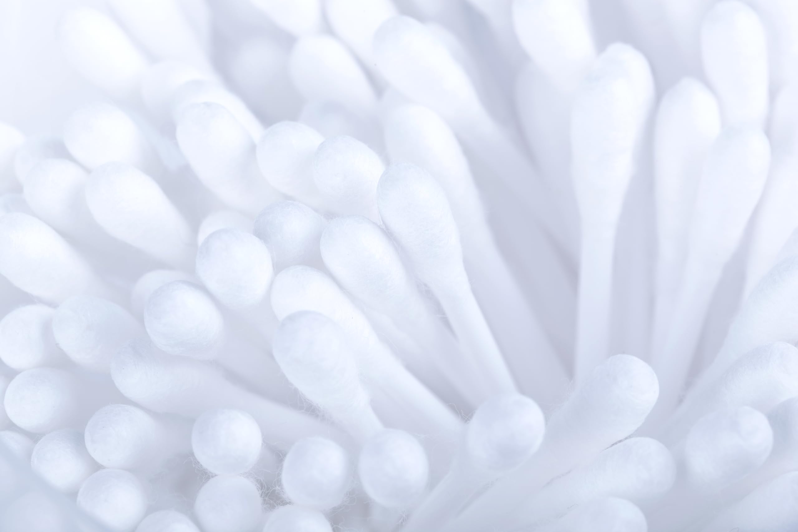 Swisspers Cotton Swabs, 100% Cotton Double-Tipped, White Plastic Sticks, 300 Count Package
