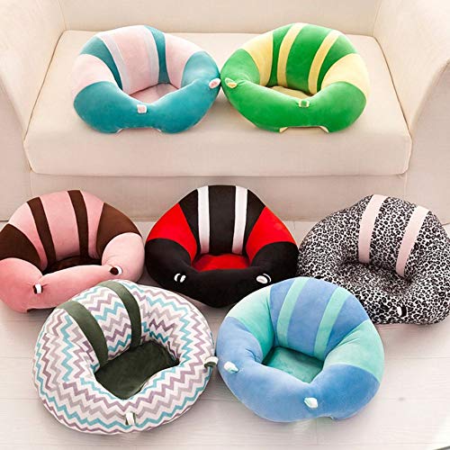 CNluca Soft Cute Baby Support Seat Plush Sofa Colorful Soft Baby Infant Learning to Sit Chair Keep Sitting Posture Chair Leopard Print