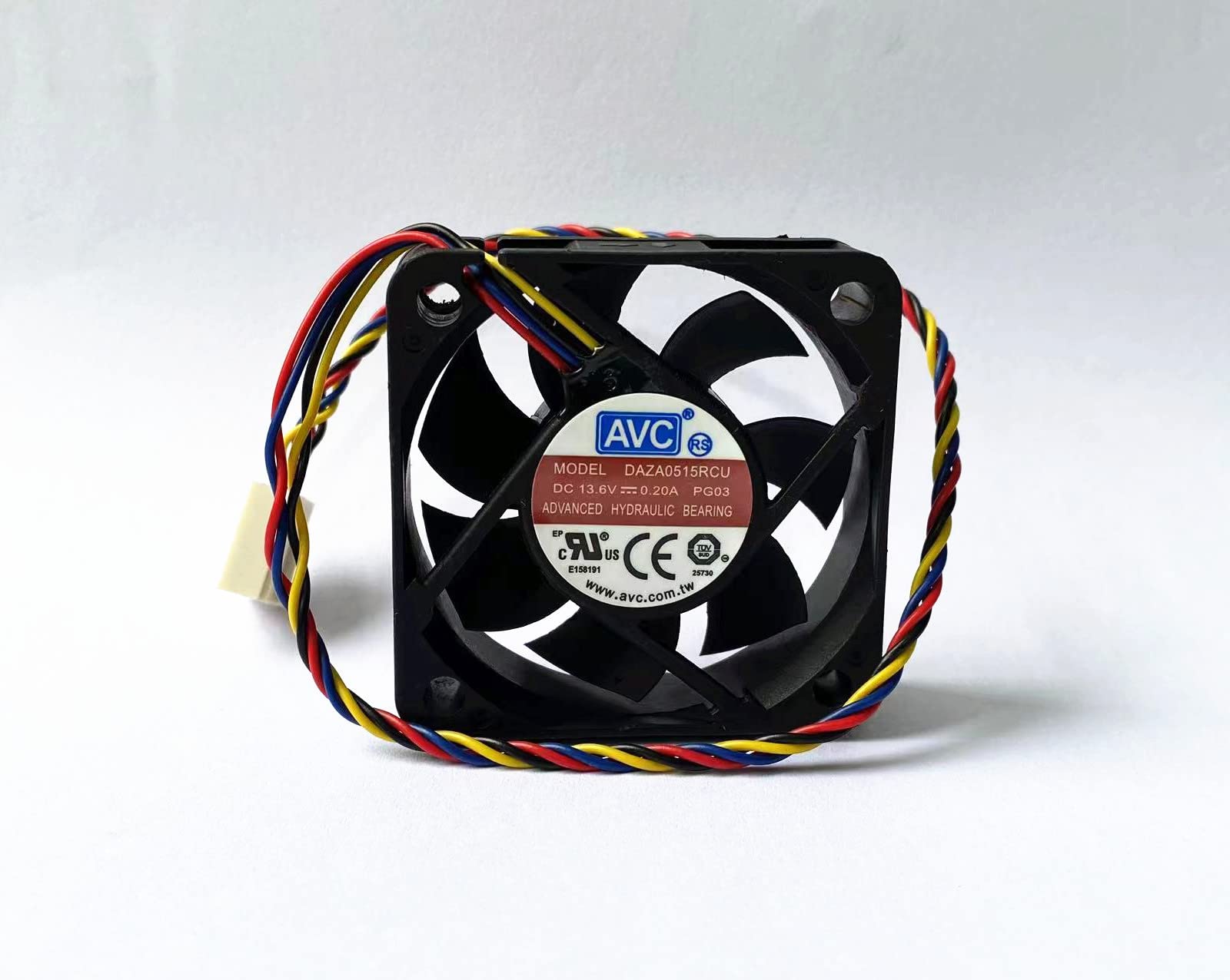 for DAZA0515RCU PG03 Fan DC13.6V 0.20A 5CM 50Ă50Ă15mm 4-Wire Silent Cooling Fan