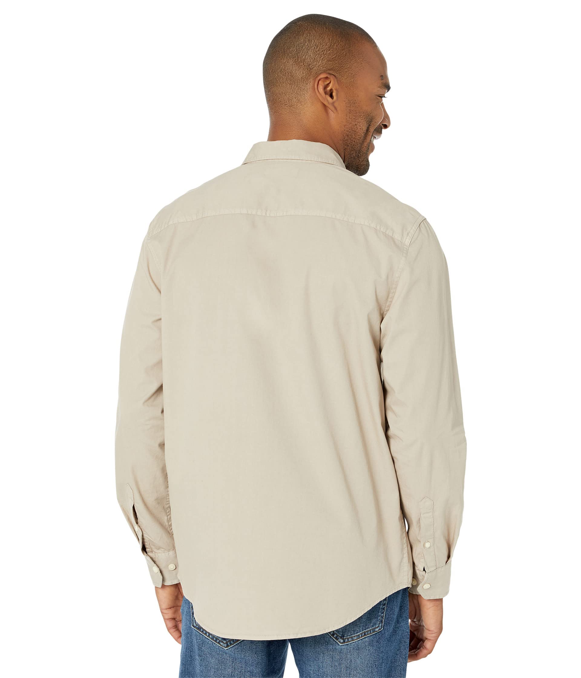 Calvin Klein Long Sleeve Pocket Easy Shirt Goat LG