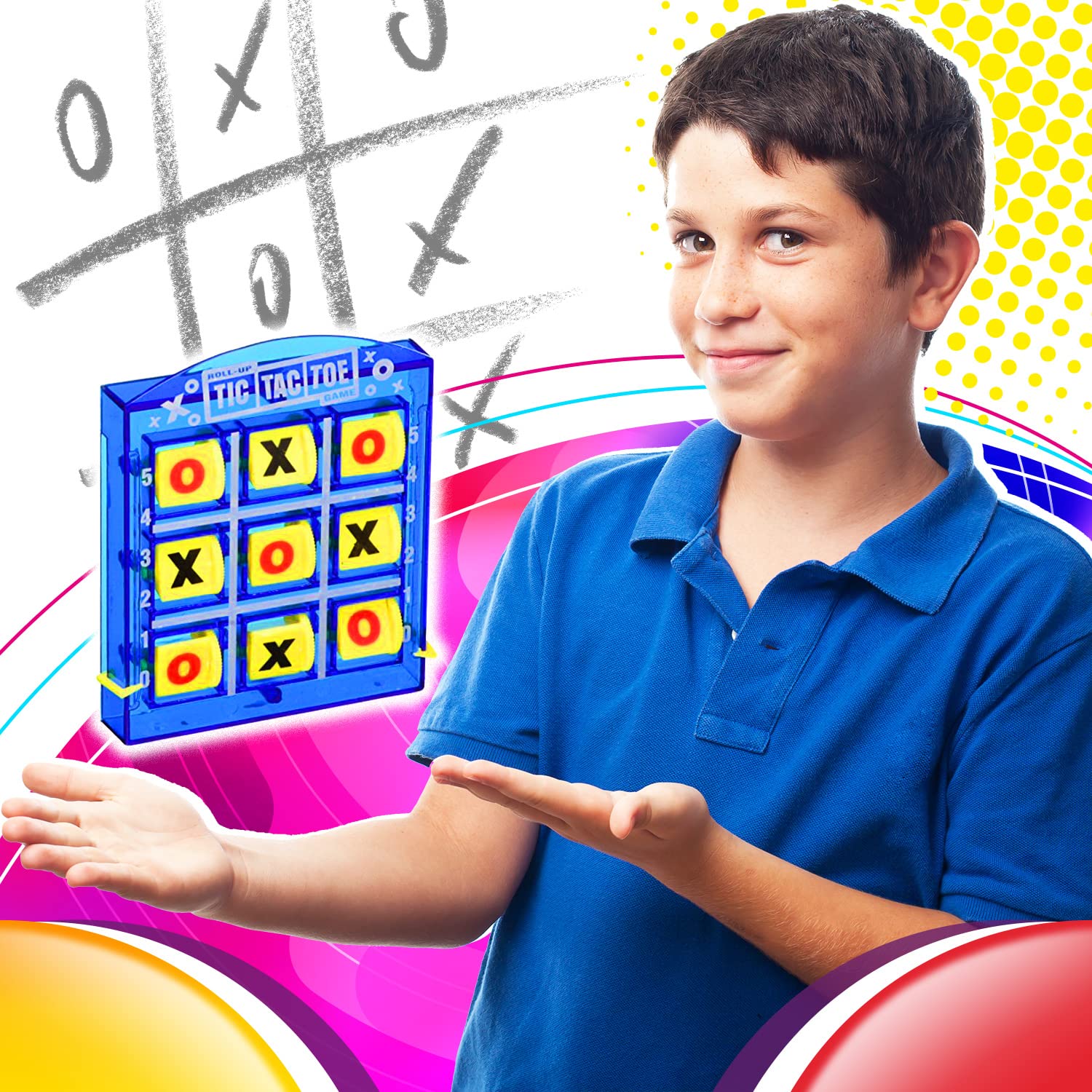 JA-RU Portable Tic Tac Toe (1 Pack) Classic Mini Board Games for Kids. Pocket Travel Size. Party Favor Birthday Stocking Stuffer. 3256-1