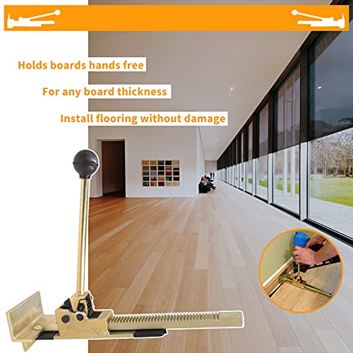 Professional Hardwood Flooring Installation kit - Flooring Jack Tools, for Different Thickness Flooring/Wood Installation Straightening Laminate Hardwood Flooring, Quick Release Plank Jack