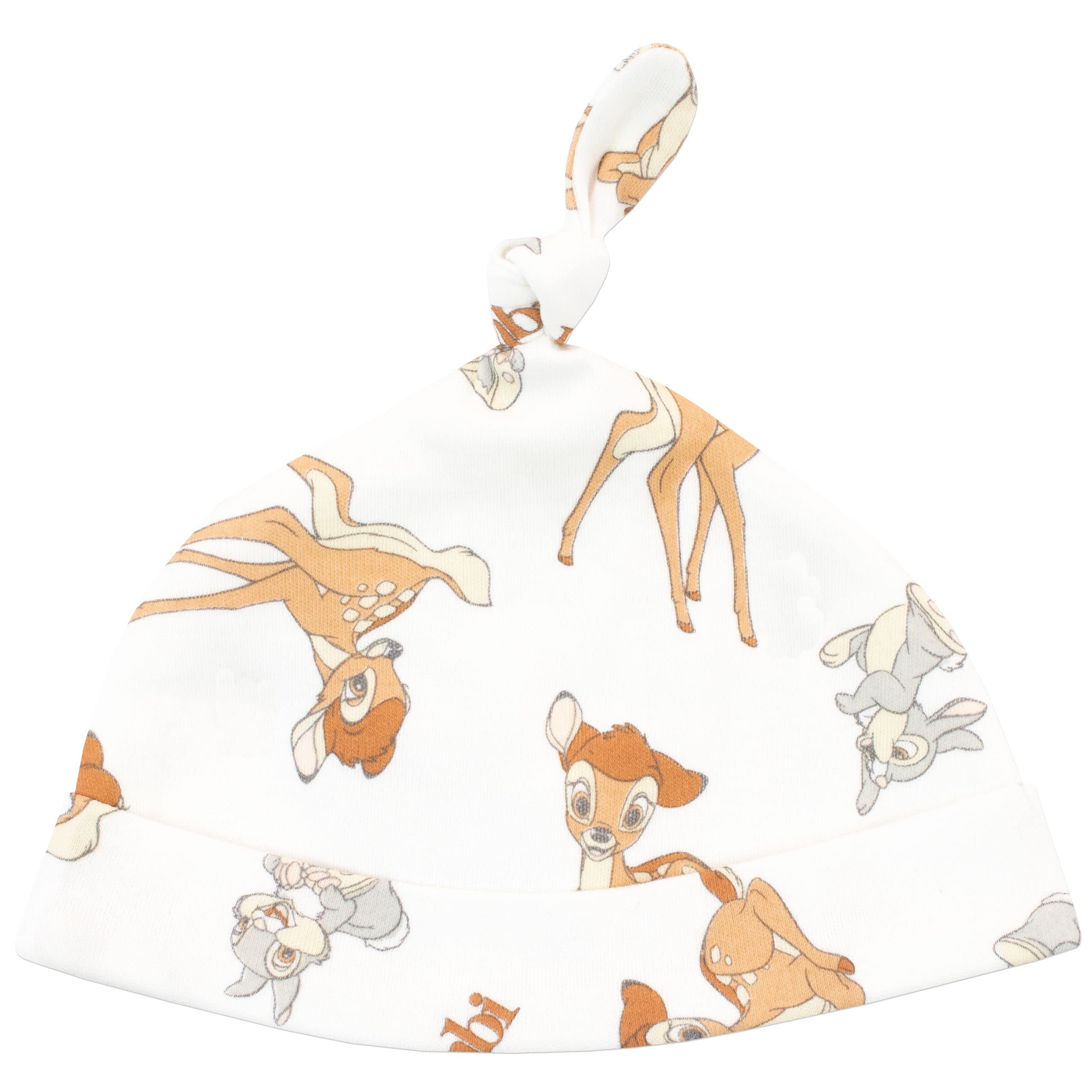 Disney Baby Girls Bambi Bodysuit with Hat and Bib Outfit 5 Piece Set White 12 M
