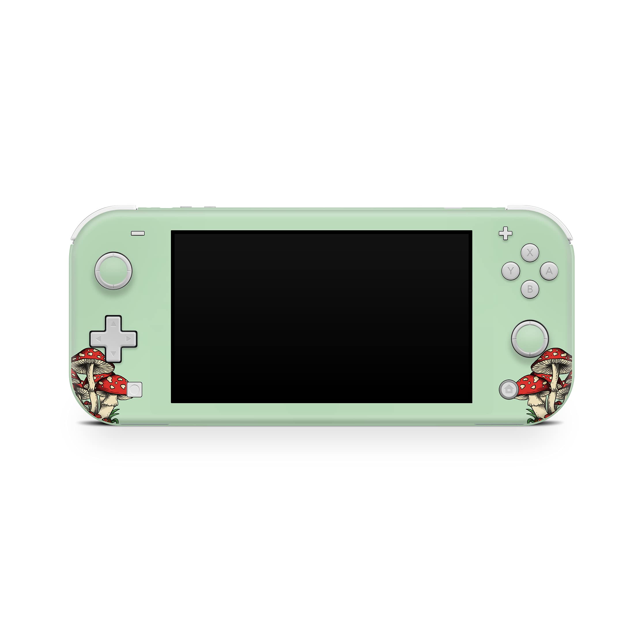 Tacky Design Mushroom Decal Skin Compatible with Nintendo Switch Lite Skin Wrap, Kawaii Skin for Nintendo Switch Lite Cover, Premium Vinyl 3M Full Wrap Decal.