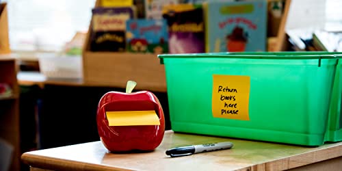 Post-it Super Sticky Pop-upNotes, 3x3 in, 6 Pads, 2x the Sticking Power, Playful Primaries, Primary Colors (Red, Yellow, Green, Blue, Purple), Recyclable (R330-6SSAN)
