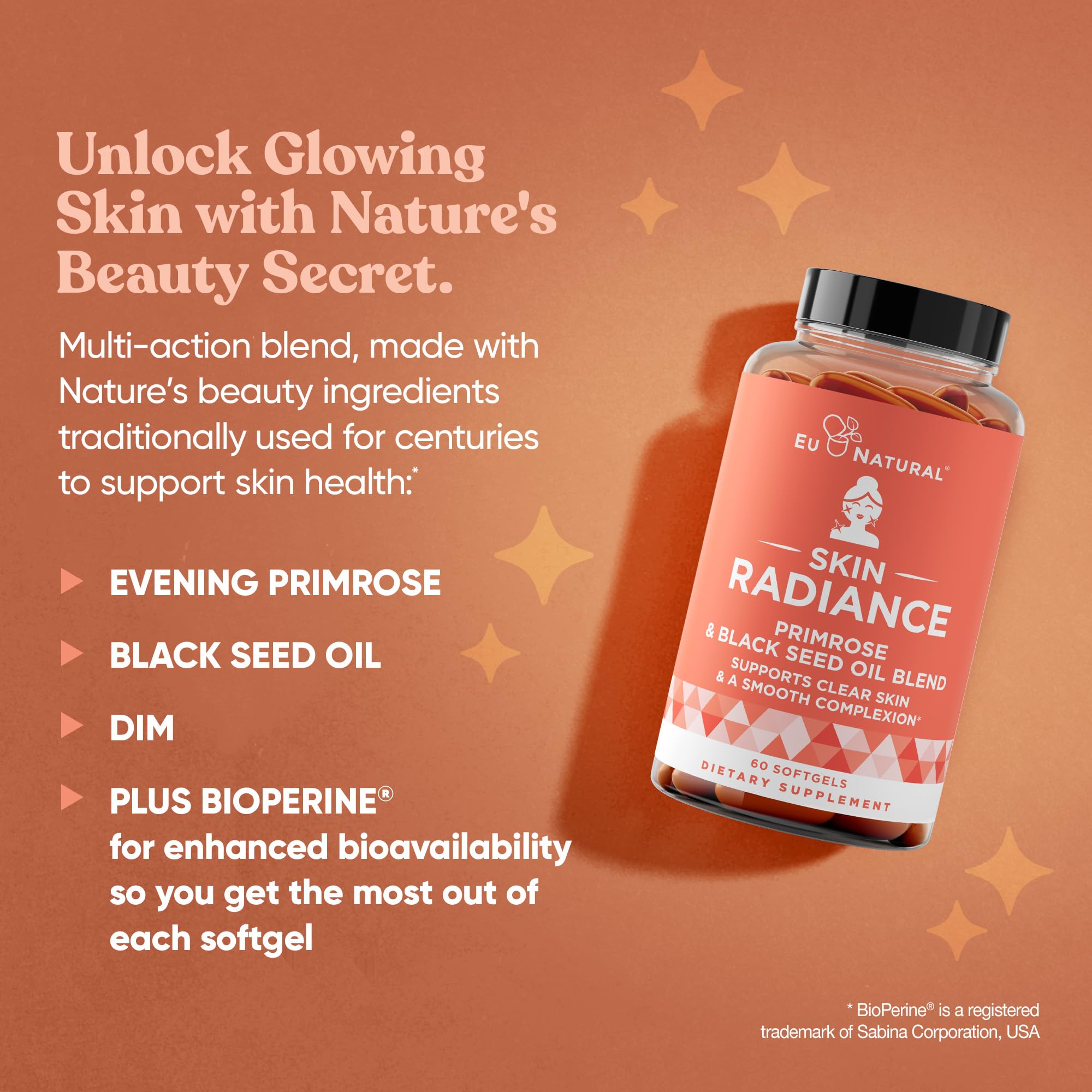 Eu Natural Vibrance Bundle with Radiance - Beauty Bundle for Healthier Hair Growth, Stronger Nails, Glowing Skin