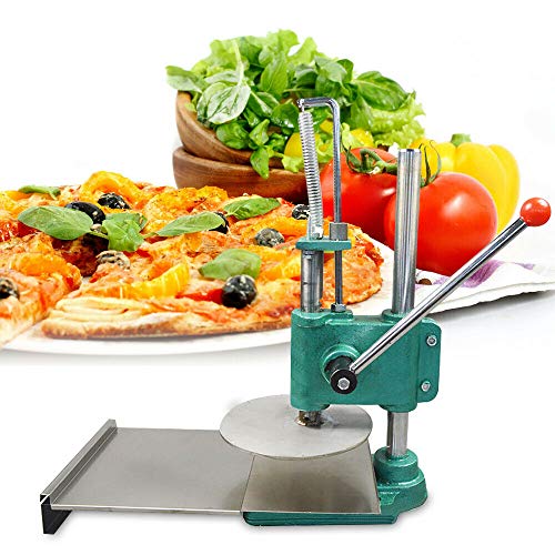 JINHZIXIU 9.5in Pizza Dough Press Manual For Home Or Commercial Use Stainless Steel