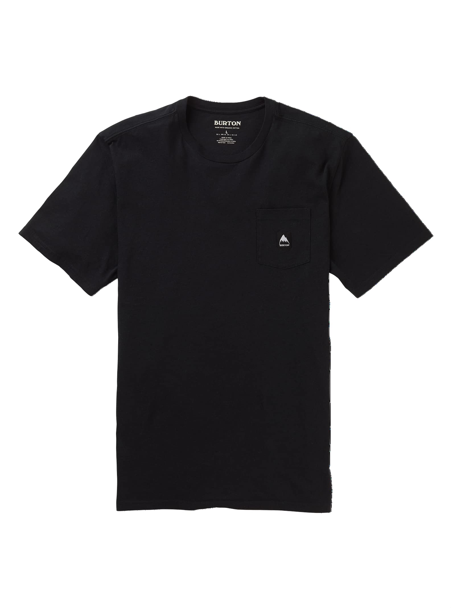Burton Men's Colfax Short Sleeve T-Shirt, True Black, L