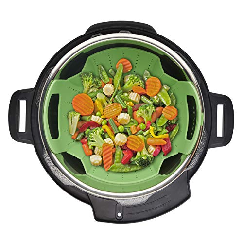 Instant Pot Official Silicone Steamer Basket, Compatible with 6-Quart and 8-Quart Cookers, Green