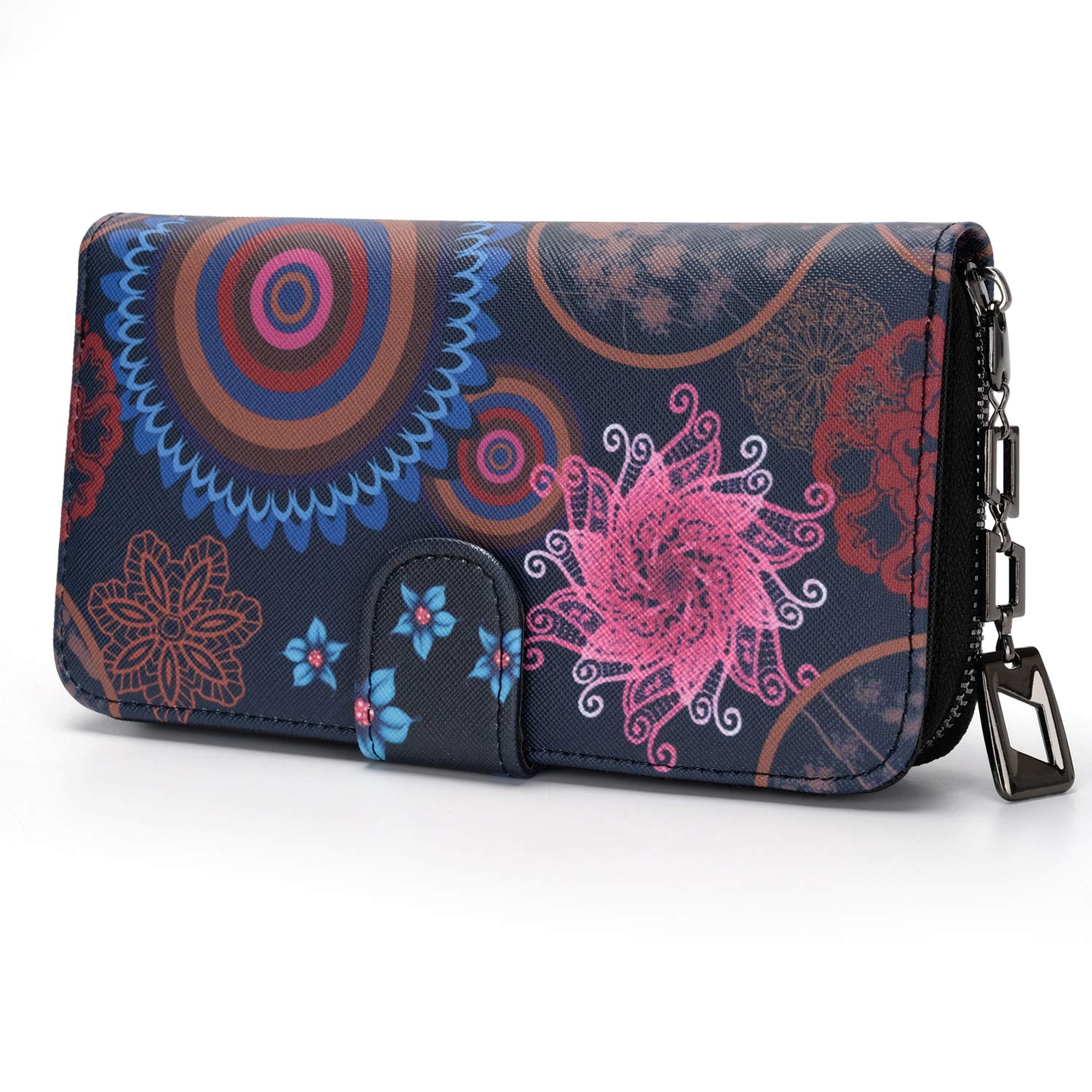 TAN.TOMI Womens Wallets, RFID Blocking Wallet for Women made of smooth and soft Vegan Leather, RFID Wallet Women