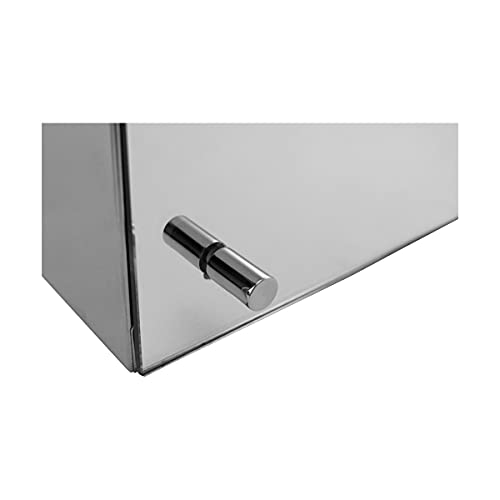 Renovators Supply Manufacturing Medicine Cabinets 19 3/4 in. x 13 1/8 in. Stainless Steel Rectangular Bathroom Wall Medicine Cabinet with Mirror and Mounting Hardware Opens Left to Right
