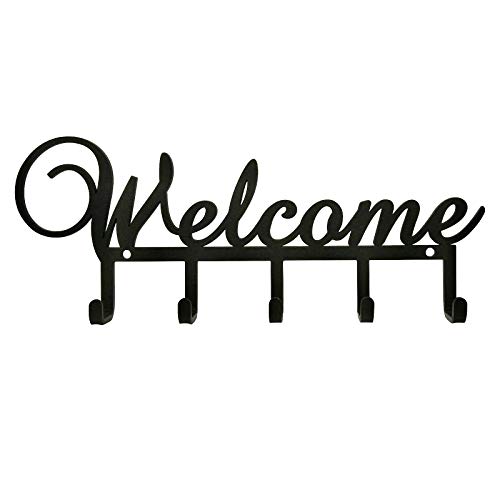 Myartte Key Holder Key Hooks Wall Decorative Zinc Alloy Key Organizer Rack with Screws and Sticker for Entryway, Kitchen, Bedroom, Organize Car Keys, House Keys, Small Accessories and Jewelry