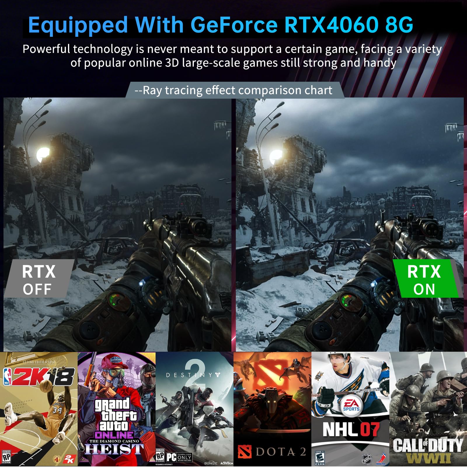 Mini PC Gaming, Desktop Computer i9-13900F 24 Cores Upto 5.6GHz, DDR5, 512G M.2 PCIE4.0 SSD, Windows 11 Pro, GeForce RTX4060Ti 8G, Four Display, 8K@60Hz Outputs, Dual LAN, WiFi6E/BT5.3