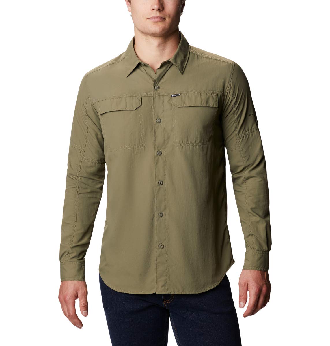 Columbia Men's Silver Ridge2.0 Long Sleeve Shirt, Stone Green, Medium