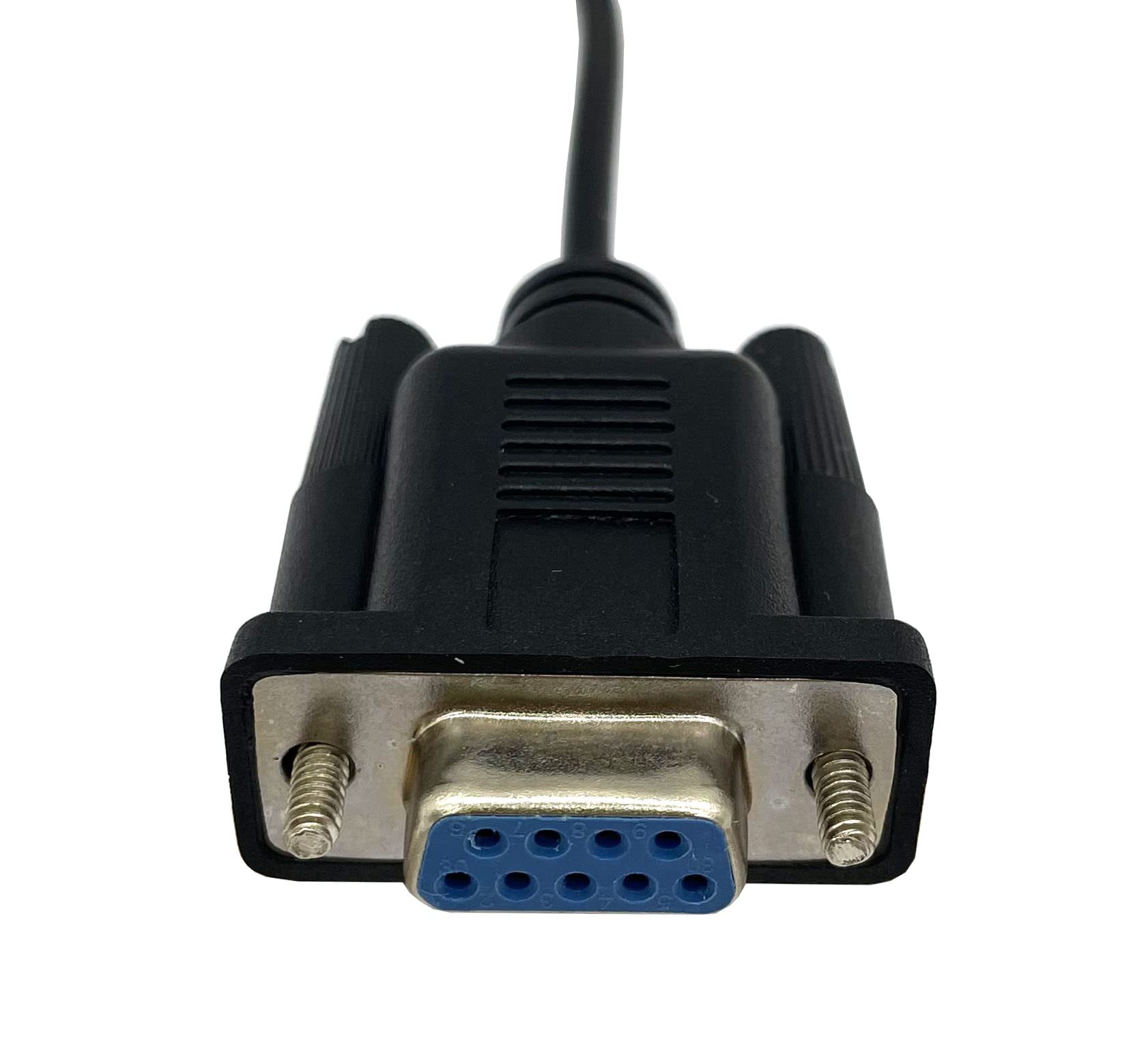 Mini USB to RS232 Serial Adapter, Dafensoy Right Turn Mini USB 5 Pin Male to DB9 Pin Female Serial Converter Cable, for Various Serial Devices and USB Mini Port Black 1.8M/6Feet