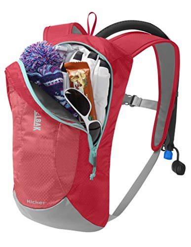 CamelBak Kicker Ski Hydration Pack, Sugar Coral/Blue, 1.5 L/50 oz