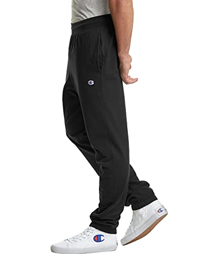 Champion, Midweight Jogger Sweatpants for Men, 31", Black, Large
