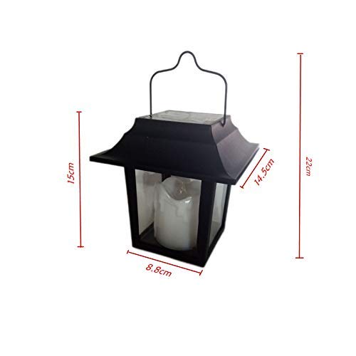 ZXY-NAN Wall Lamp Solar Lamp Home Wall Lamp Outdoor Waterproof Garden Courtyard Lighting Small Candle Fence Lamp