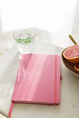 Busy B Mid Year A5 To Do Diary August 2022 - August 2023. Pink A5 Week to View Diary with Notes, Tear-Out Lists & Pockets