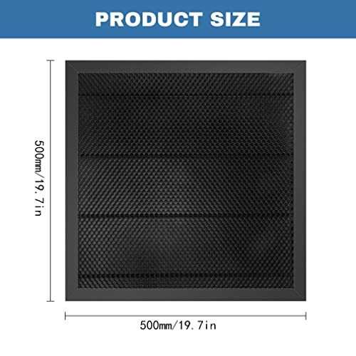 JOYWA Honeycomb Laser Bed(19.68"x 19.68"x 0.87"),Honeycomb Working Table, for Fast Heat Dissipation and Desktop-Protecting, Compatible with All Laser Cutter