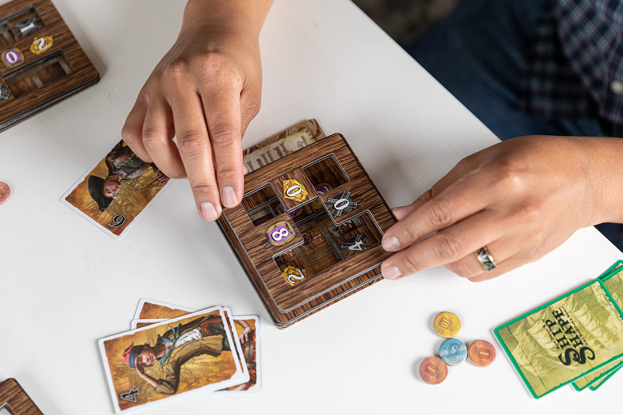 Strategy Board Games Bidding Game Calliope ShipShape Mixed Colors From the Makers of Tsuro and Roll For It Gift for Adults Family Kids