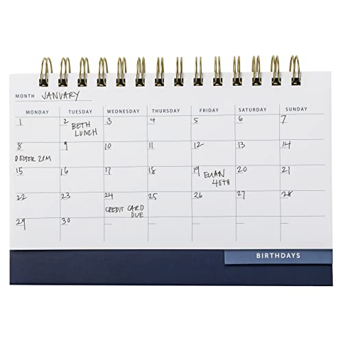 Busy B Week & Month Planner - undated calendar with built-in stand and birthdays section, Sprinkle