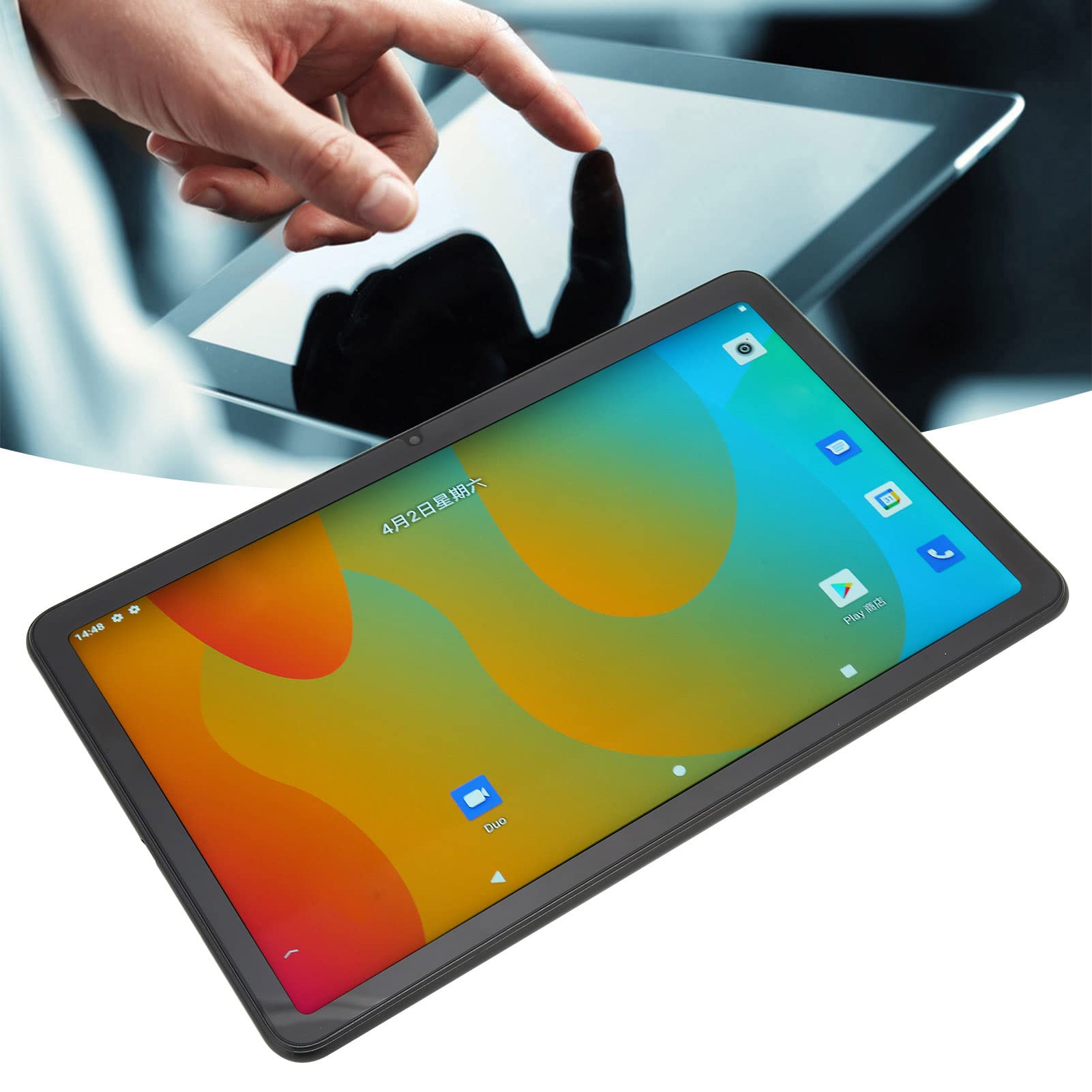 FOTABPYTI 4G Phone Tablet 2000x1200 Resolution 256GB ROM Dual Card Dual Standby 10.4 Inch HD Tablet 430cdm2 Brightness for Android11 Games (US Plug)