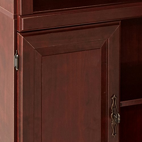Sauder Heritage Hill 4 tier Library With Doors - Classic Cherry finish