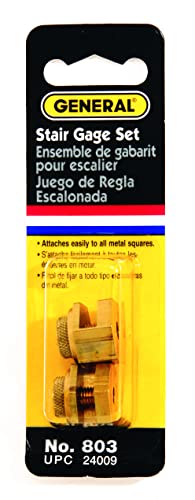 General Tools Brass Stair Gauge Set #803, 2-Piece